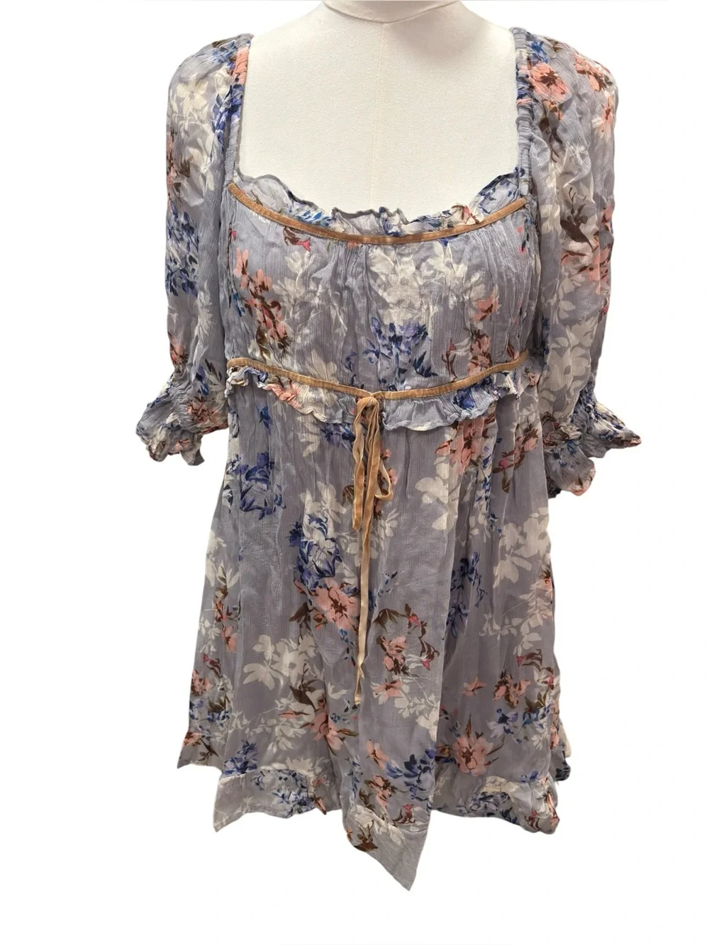 Free People | Dresses | Free People Bluebell Mini Dress Original Combo ...